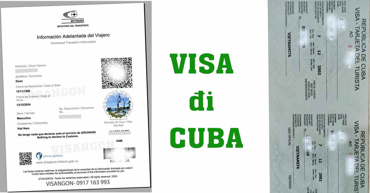 Hướng dẫn cách xin visa đi Cuba tại TPHCM